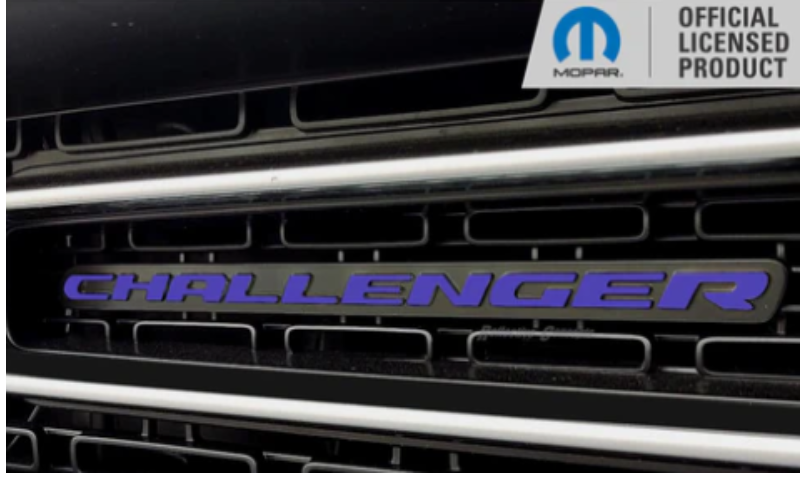 Red Front Grille Emblem Overlay Decal For 2015-2023 Dodge Challenger ...