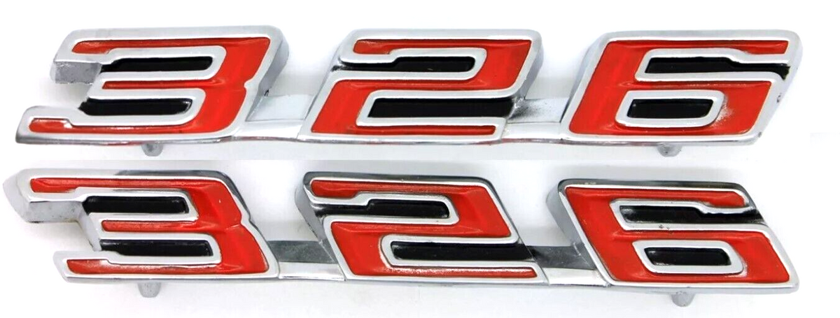 Zinc Die-Cast 326 Hood Emblem Set For 1967 Pontiac Firebird Made in th ...