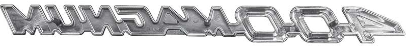 OER Diecast 400 Magnum Hood Emblem Set For 1972-1974 Dodge Charger Mod ...