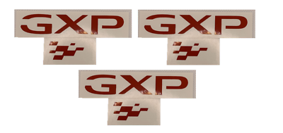 Red "GXP Emblem Overlay Decal Set 2008-2009 Pontiac G8 Models – joltparts