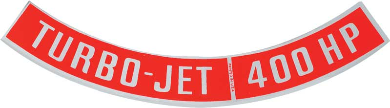 OER 400 With 400 HP Air Cleaner Decal Set Camaro Nova Chevelle Impala ...