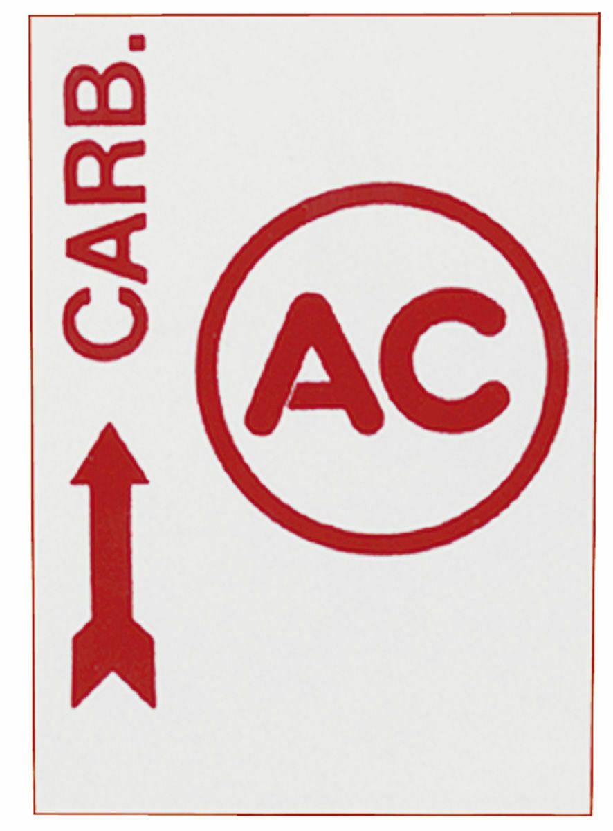 RestoParts AC Fuel Filter Decal 1965-72 GTO Grand Prix Bonneville FIre ...