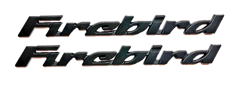 Reproduction Black Door Letter Emblem Set 1993-2002 Pontiac Firebird M ...