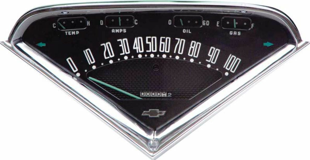 CX1963 1955-1959 Chevrolet GMC Pickup Truck Gauge Cluster Assembly ...