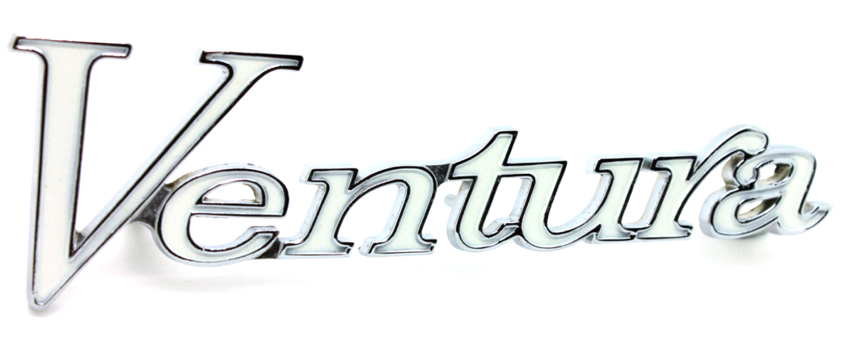 Chrome Script Fender Emblem Set For 1971-1977 Pontiac Ventura Models U ...